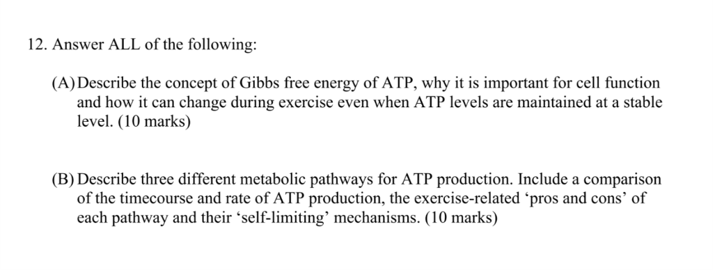 Solved 12. Answer ALL of the following: (A)Describe the | Chegg.com