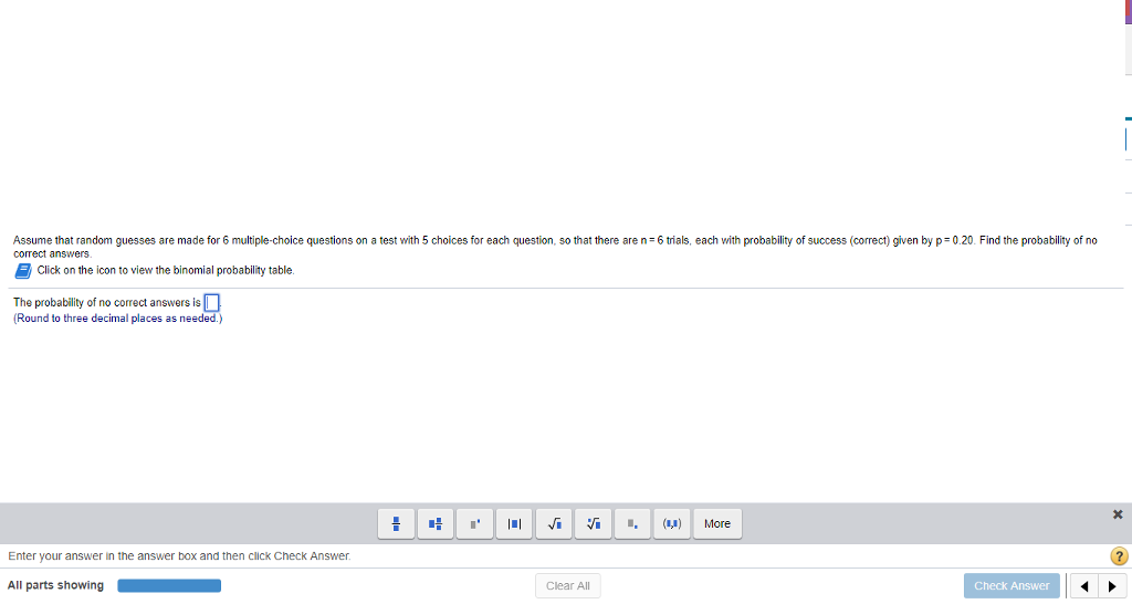 Solved Assume That Random Guesses Are Made For 6 Chegg Solved Assume That Random Guesses Are Made For 6 Chegg