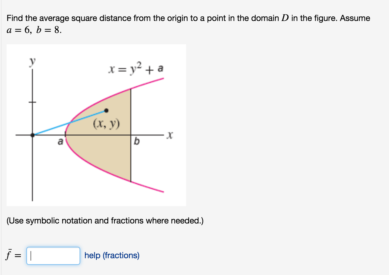 Solved Find the average square distance from the origin to a | Chegg.com