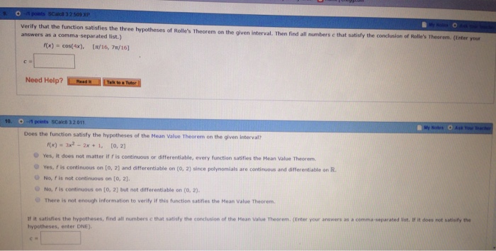 Solved Verify that the function satisfies the three | Chegg.com