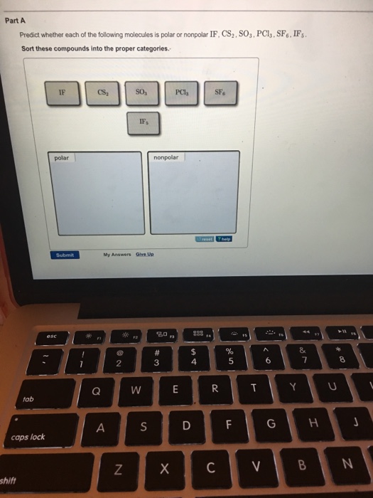 Solved Predict whether each of the following molecules is | Chegg.com
