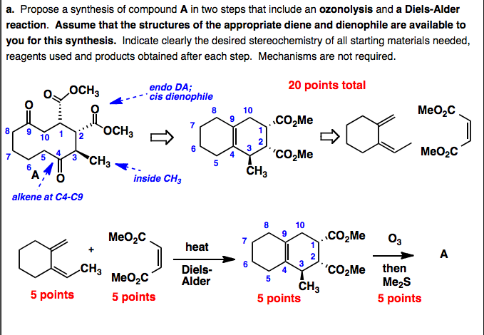Solved Diels-alder reaction and ozonlysis help can someone | Chegg.com