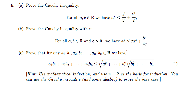 Solved I don't think I've ever seen Cauchy in this format, | Chegg.com