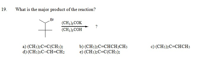 Solved What is the major product of the reaction? | Chegg.com