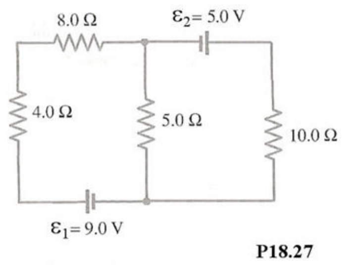 Solved For the multi-loop circuit shown in Figure P18.27, | Chegg.com