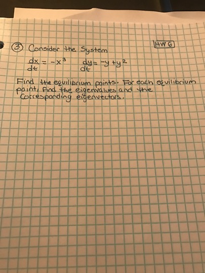 Solved Consider the system dx/dt = -x^3 dy/dt = -y+y^2 Find | Chegg.com