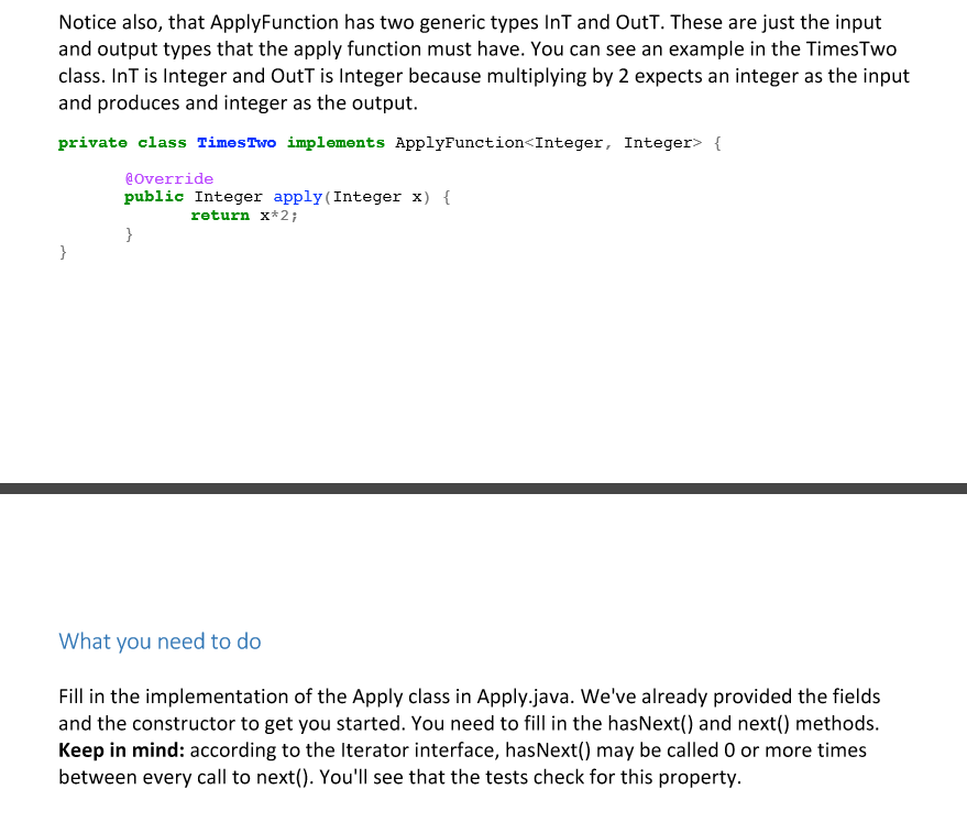 Part 1: Apply End result of Part 1: pass all tests in | Chegg.com