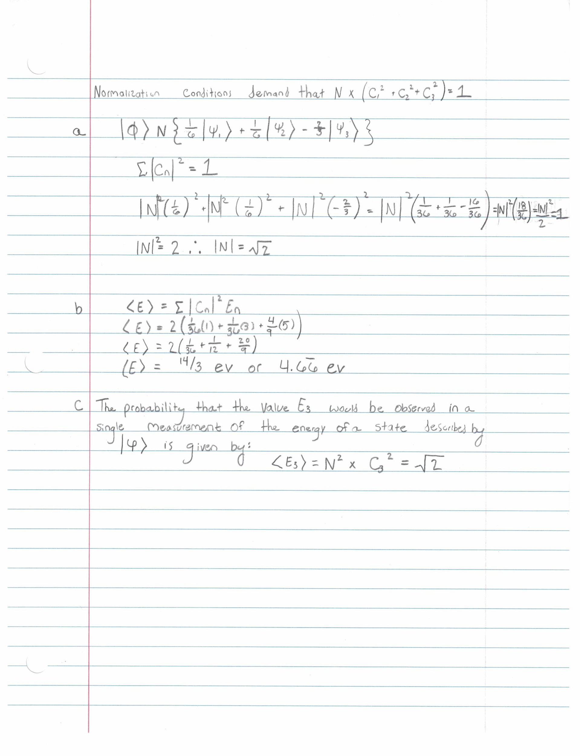 Solved A particular molecule has three low-lying stationary | Chegg.com