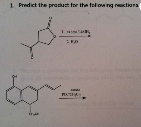 Solved Predict the product for the following reactions. | Chegg.com