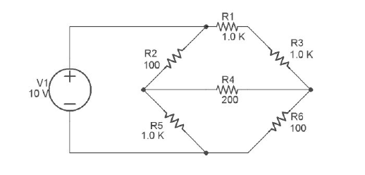 Solved For the unbalanced bridge circuit shown below, use | Chegg.com