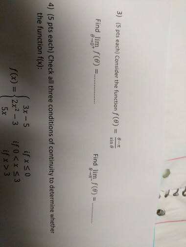 Solved Consider the function f(theta) = theta - pi/sin theta | Chegg.com
