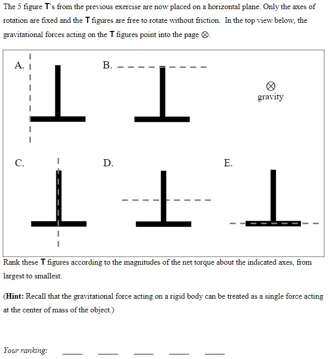 Solved The 5 figure T's from the previous exercise are now | Chegg.com