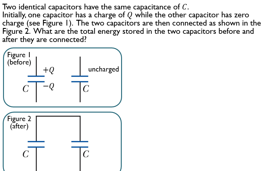 Solved Two identical capacitors have the same capacitance of | Chegg.com