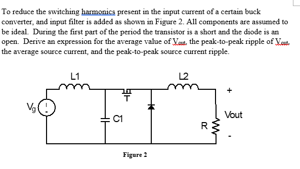 Solved To reduce the switching harmonics present in the | Chegg.com
