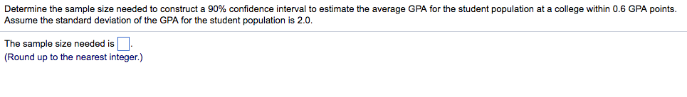 Solved Determine the sample size needed to construct a 90% | Chegg.com