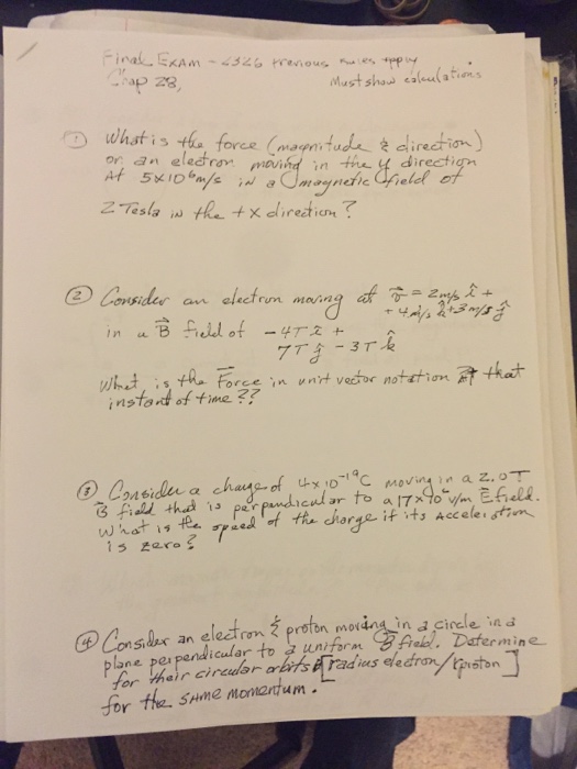 Solved What Is The Force Magnitude And Direction On An
