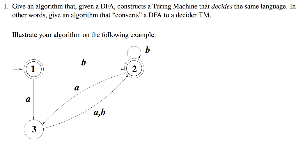 SHOW ALL OF THE WORK CLEARLY!!! Give an algorithm | Chegg.com