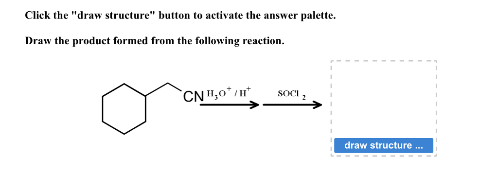 Solved Click the "draw structure" button to activate the | Chegg.com