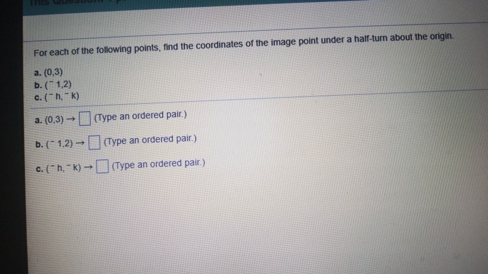 Solved For each of the following points, find the | Chegg.com
