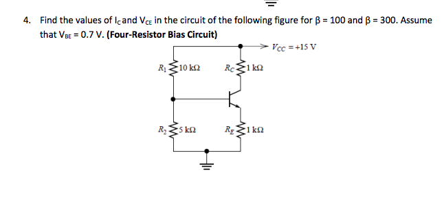 Solved Find the values of Ic and Ve in the circuit of the | Chegg.com