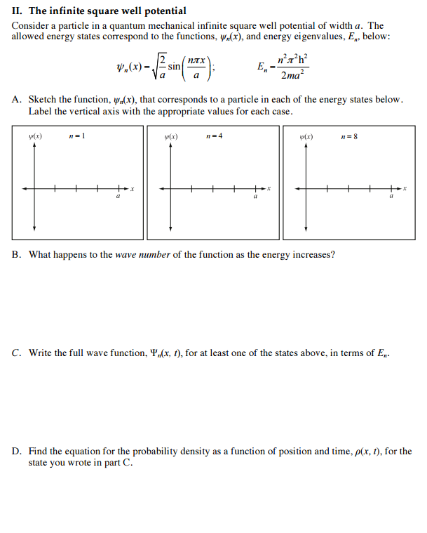 Solved Consider a particle in infinite square well potential | Chegg.com