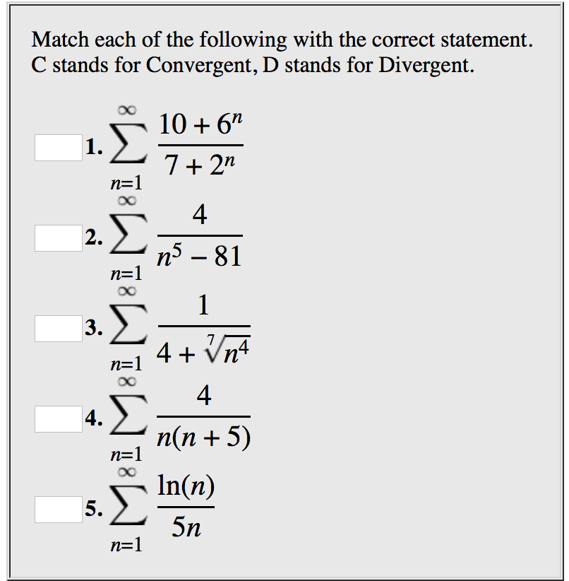 Solved Match each of the following with the correct | Chegg.com