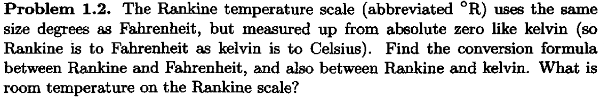 Solved The Rankine temperature scale (abbreviated degree R) | Chegg.com