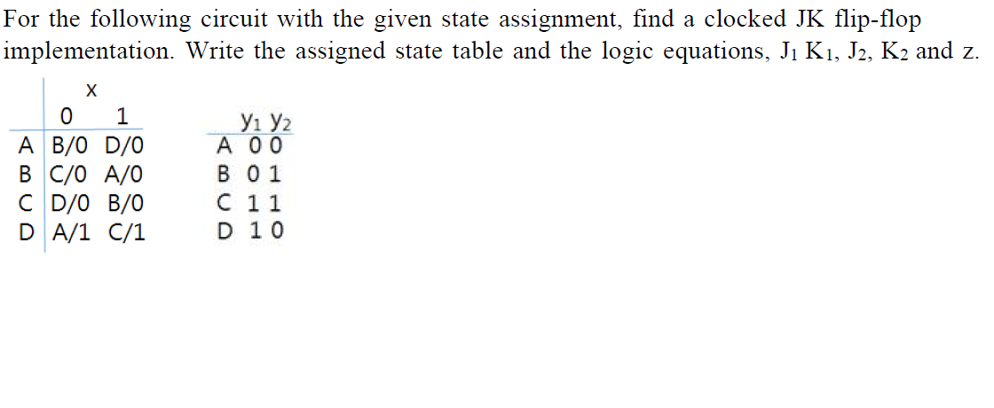 For the following circuit with the given state | Chegg.com