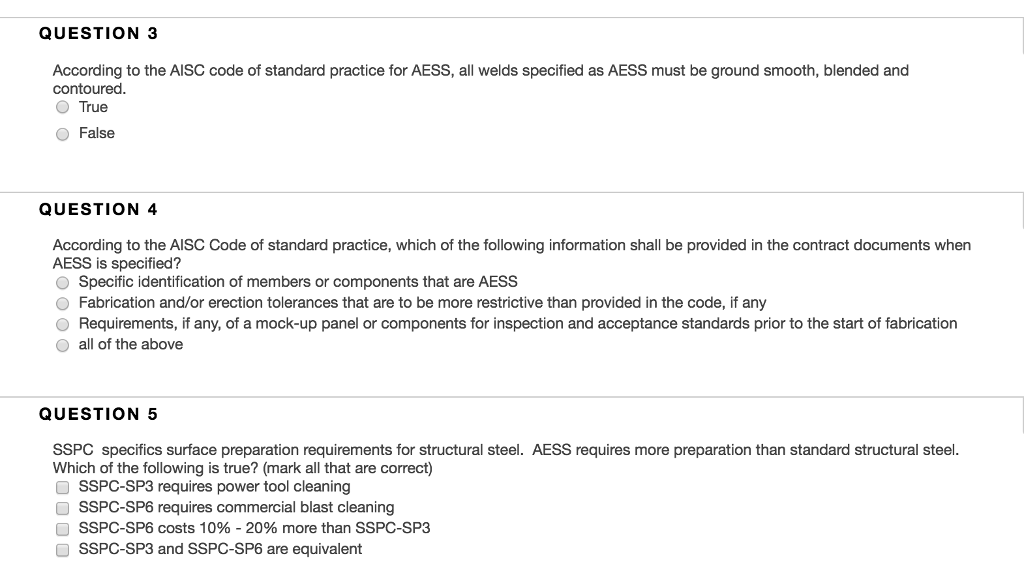 Solved QUESTION 1 According to the AISC code of standard | Chegg.com