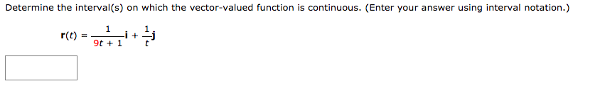Solved Determine the interval(s) on which the vector-valued | Chegg.com
