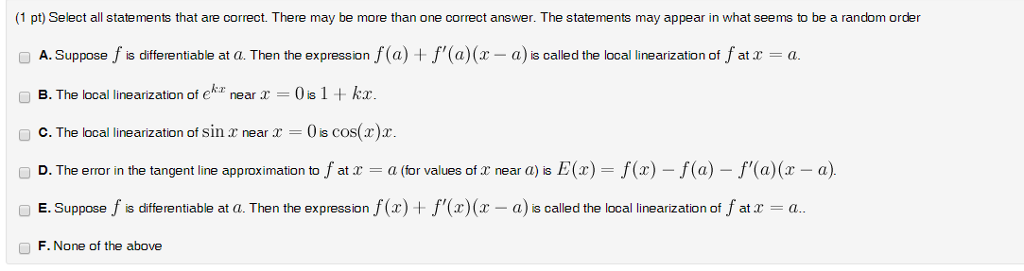 Solved Select all statements that are correct. There may be | Chegg.com Solved Select all statements that are correct. There may be | Chegg.com