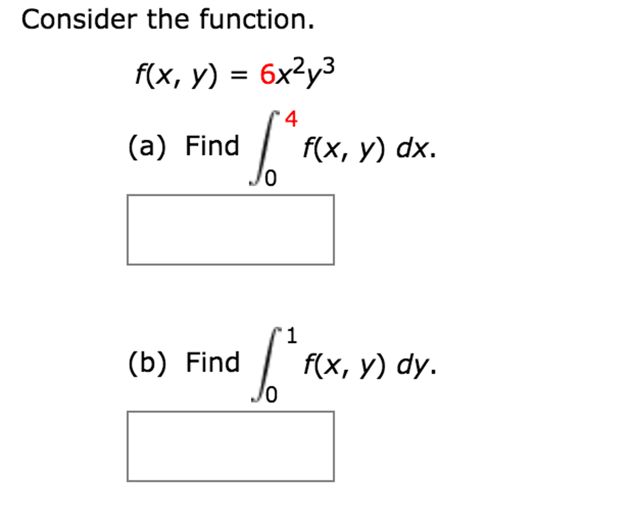 Solved Consider The Function F X Y 6x2y3 2 3 A