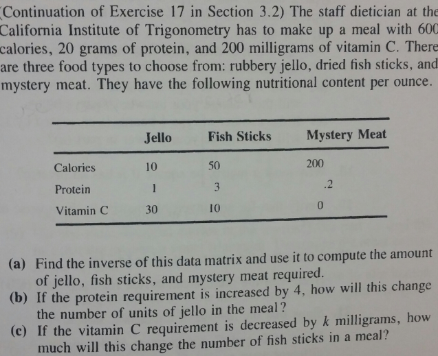 Solved Continuation of Exercise 17 in Section 3.2) The staff | Chegg.com