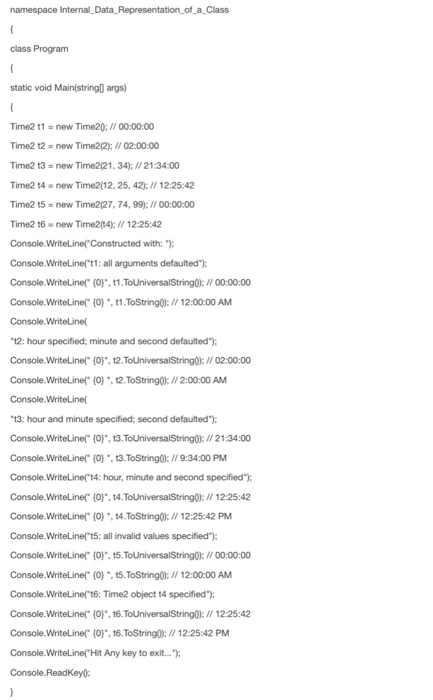 Step 1 of 4 A Time class declaration with overloaded | Chegg.com
