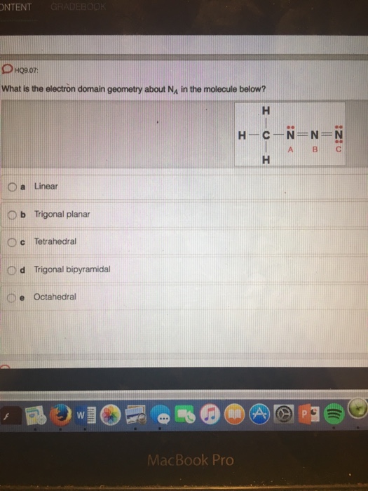 Solved What Is The Electron Domain Geometry About Na In The 5239