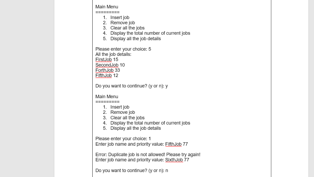 Solved Requirement A priority queue is an abstract data type | Chegg.com