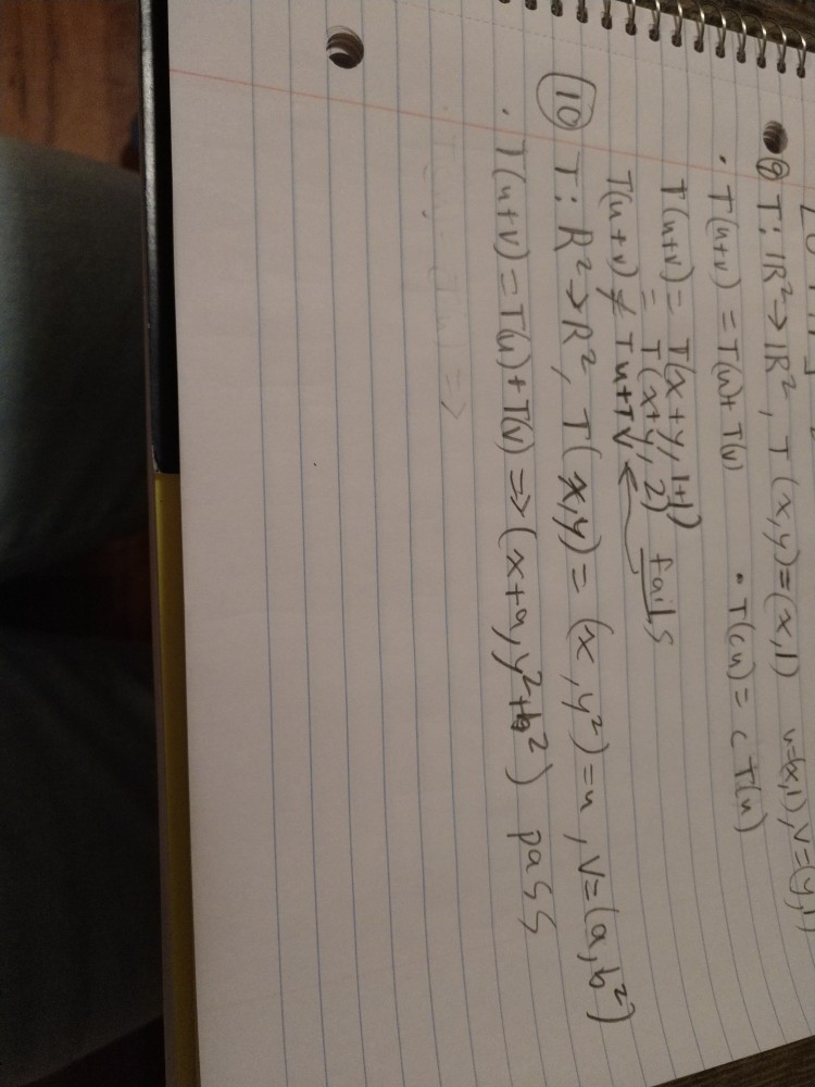 Solved Linear Transformations In Exercises 9-22, determine | Chegg.com