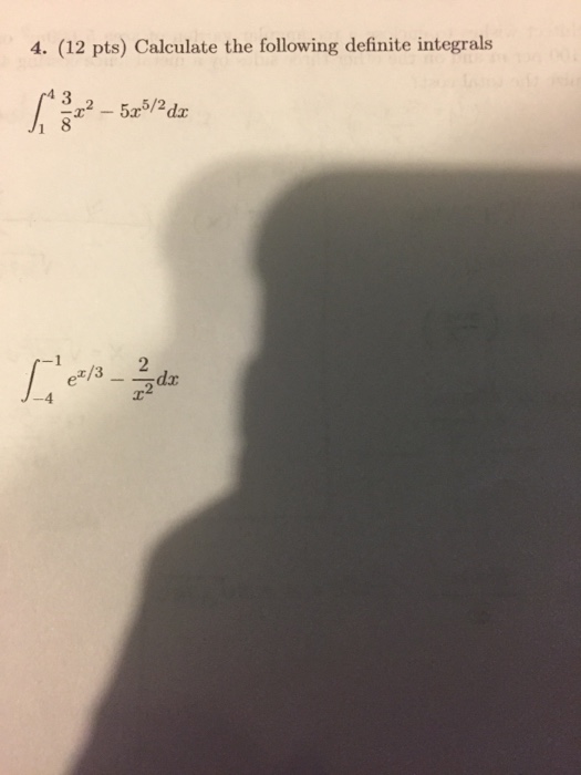 Solved Calculate the following definite integrals | Chegg.com