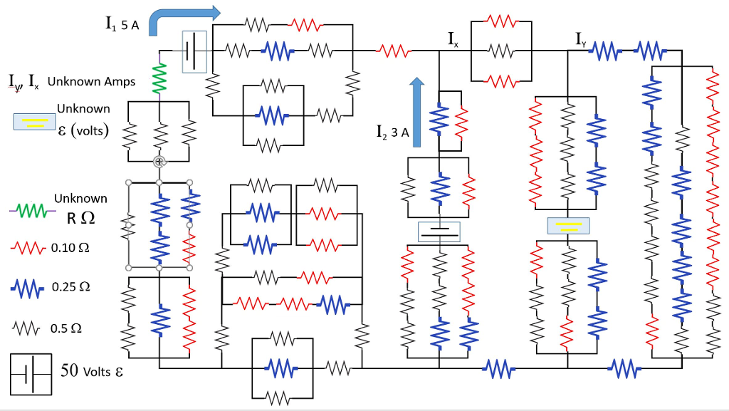 Solved Solve for the unknowns of the following circuit; use | Chegg.com