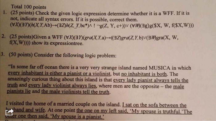 This question is a logic in computer science question | Chegg.com