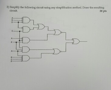 Solved Simplify circuit using any simplification method and | Chegg.com