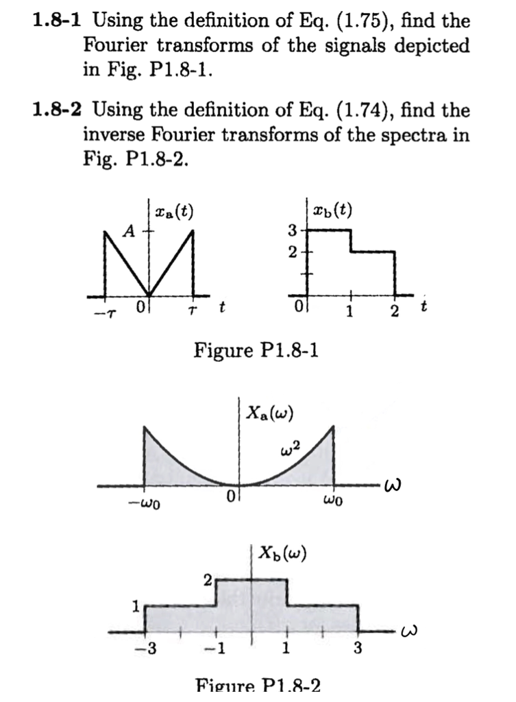 Solved 1.8-1 Using the definition of Eq. (1.75), find the | Chegg.com