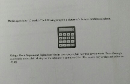 Solved The following image is a picture of a basic | Chegg.com