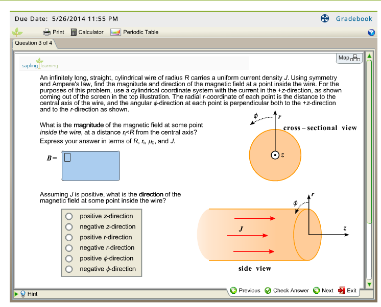 Solved: An Infinitely Long, Straight, Cylindrical Wire Of ... | Chegg.com