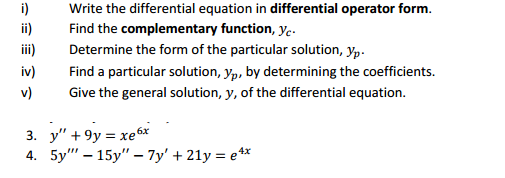 Solved Write the differential equation in differential | Chegg.com