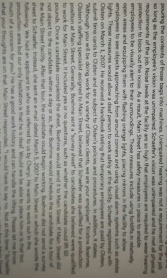 Solved Case 176 EEOC v. Olsten Staffing Services Corp. 2009 | Chegg.com