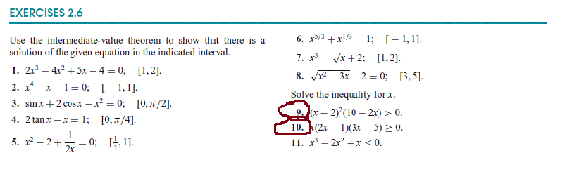 Solved Use the intermediate-value theorem to show that there | Chegg.com
