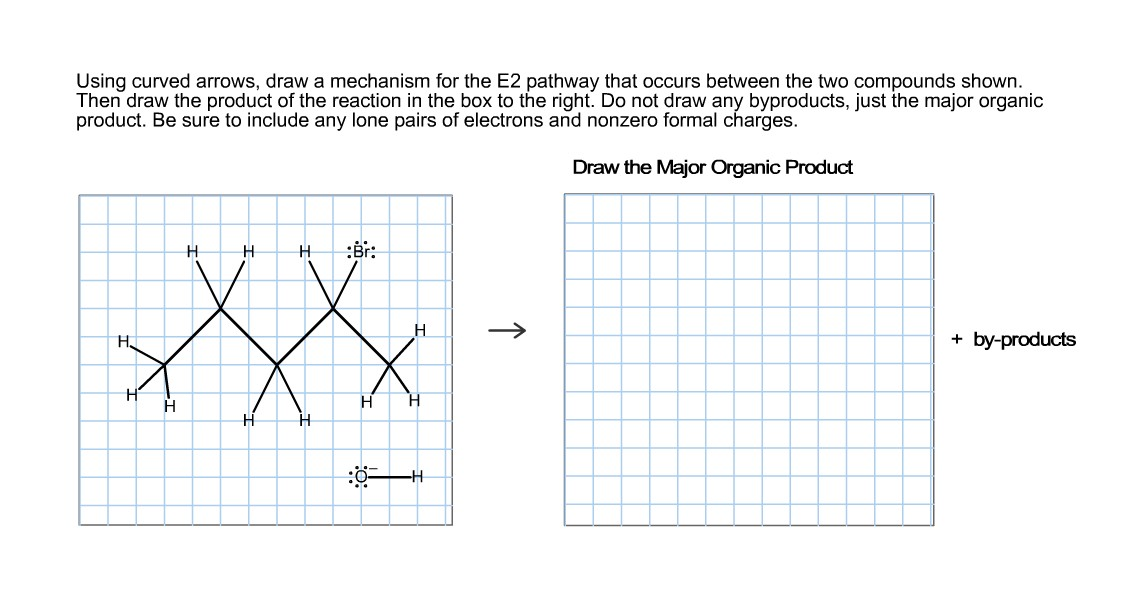 Solved Using curved arrows, draw a mechanism for the E2 | Chegg.com
