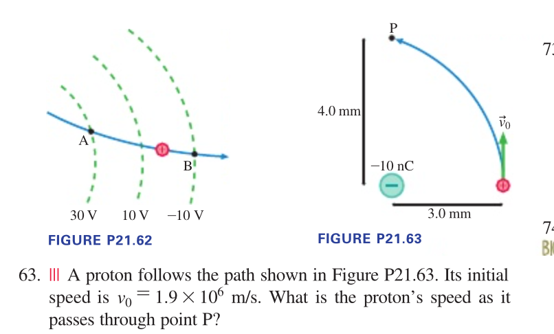 Solved 63. III A proton follows the path shown in Figure | Chegg.com