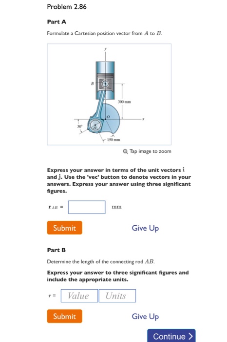 Solved Formulate A Cartesian Position Vector From A To B